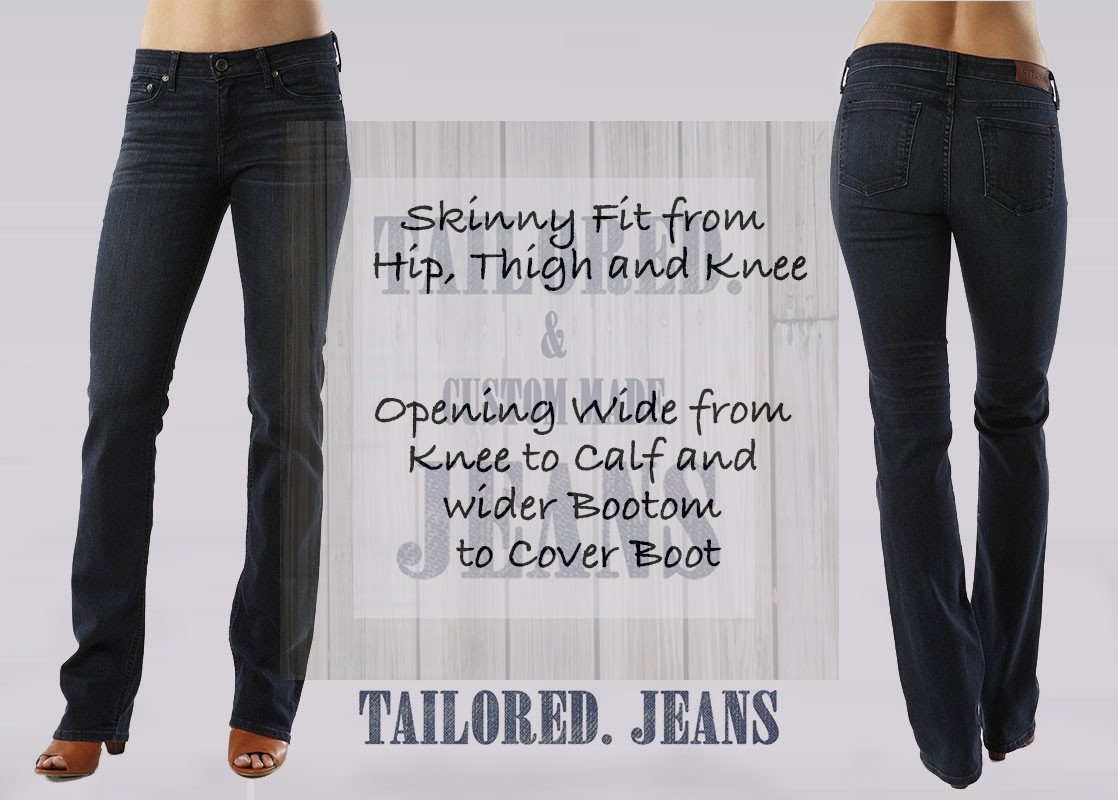 Custom Skinny Bootcut Jeans for Your Unique Style | Tailored-Jeans.com ...