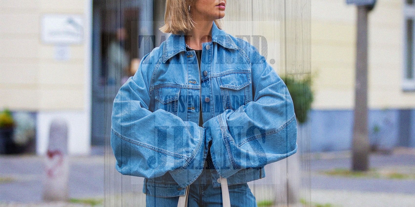 The High-Low Look: How to Style an Oversize Denim Jacket with Tailored Pants | Tailored Jeans's BLOG